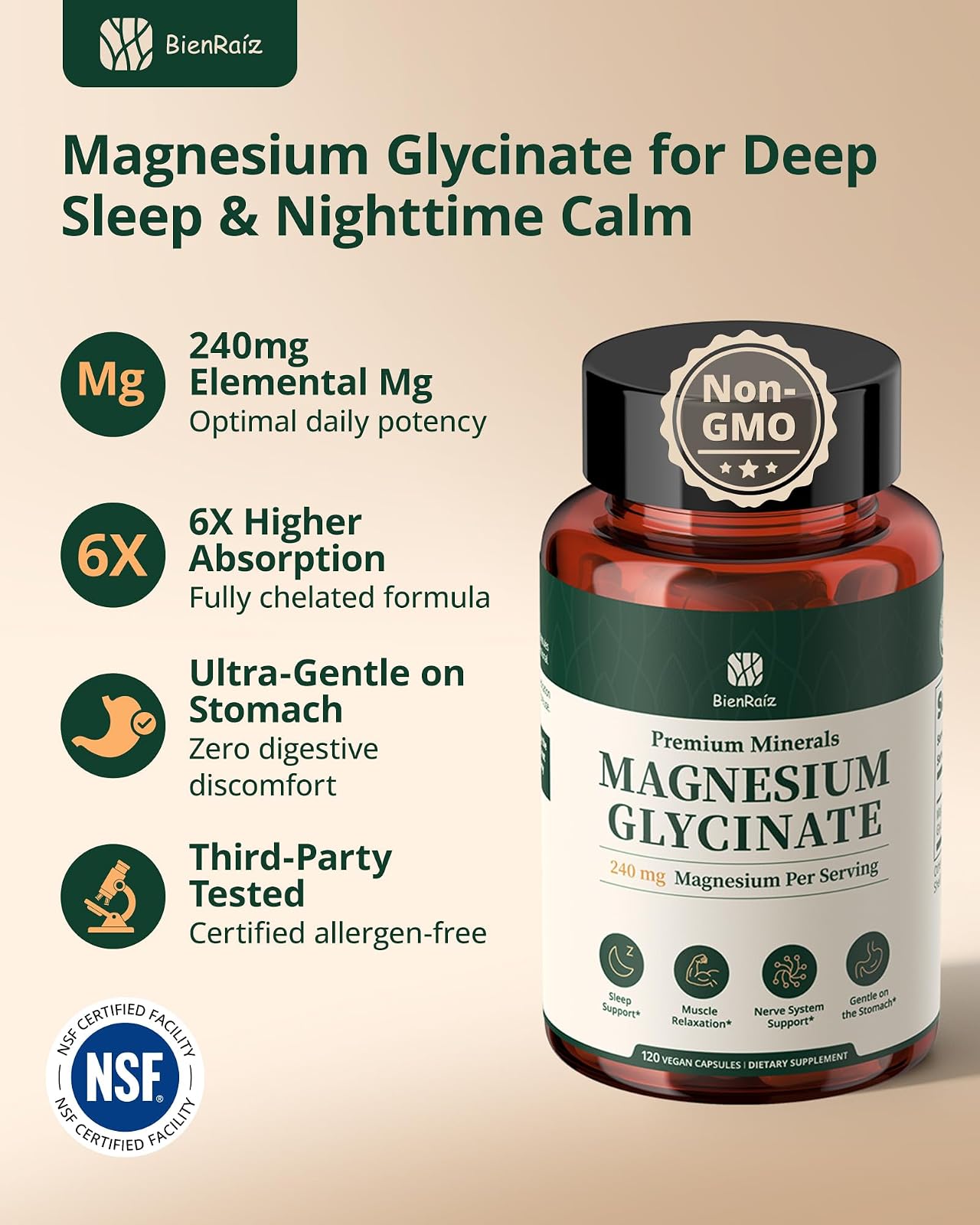 240 mg magnesium supplement for relaxation