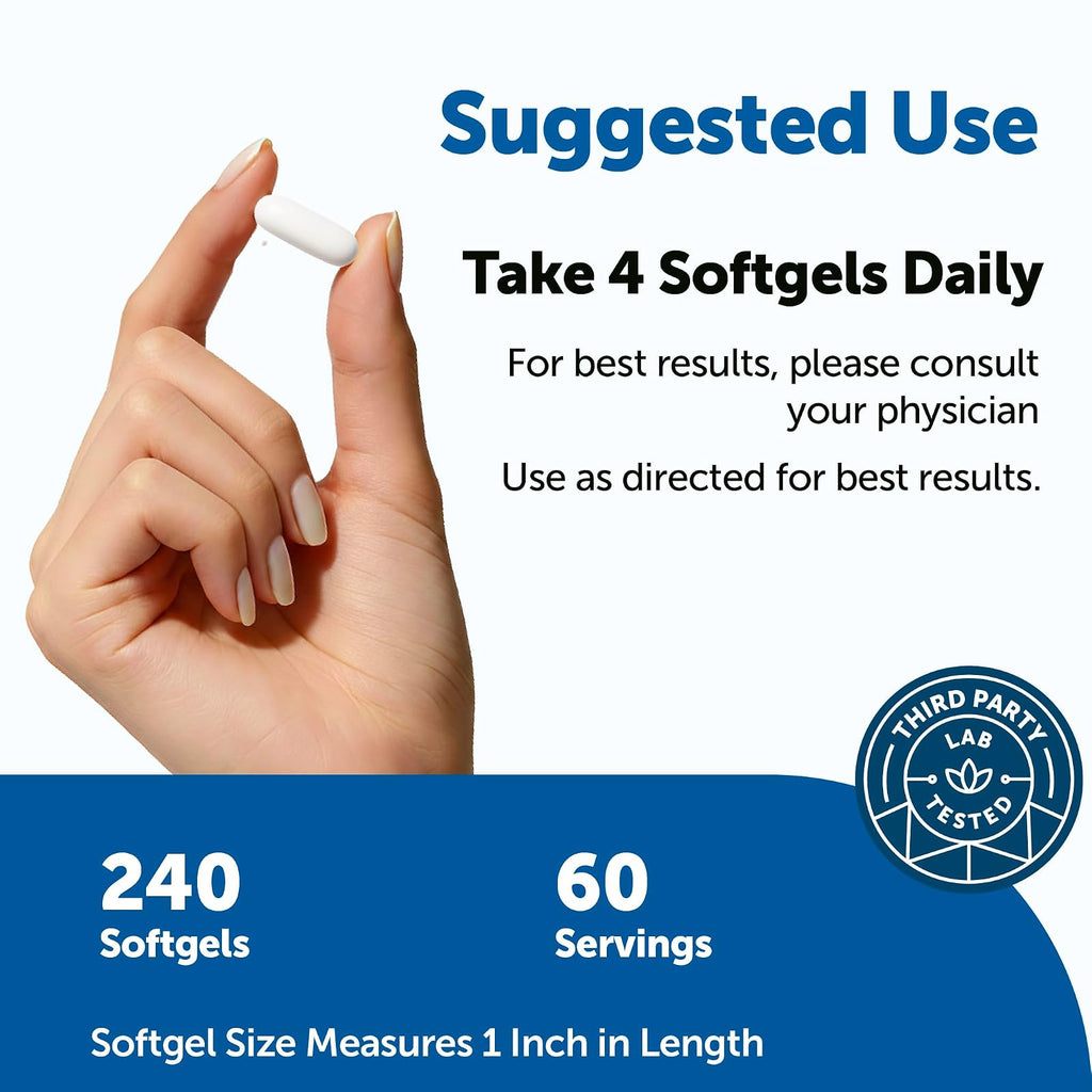 240 softgels of acetyl l-carnitine