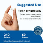 240 softgels of acetyl l-carnitine