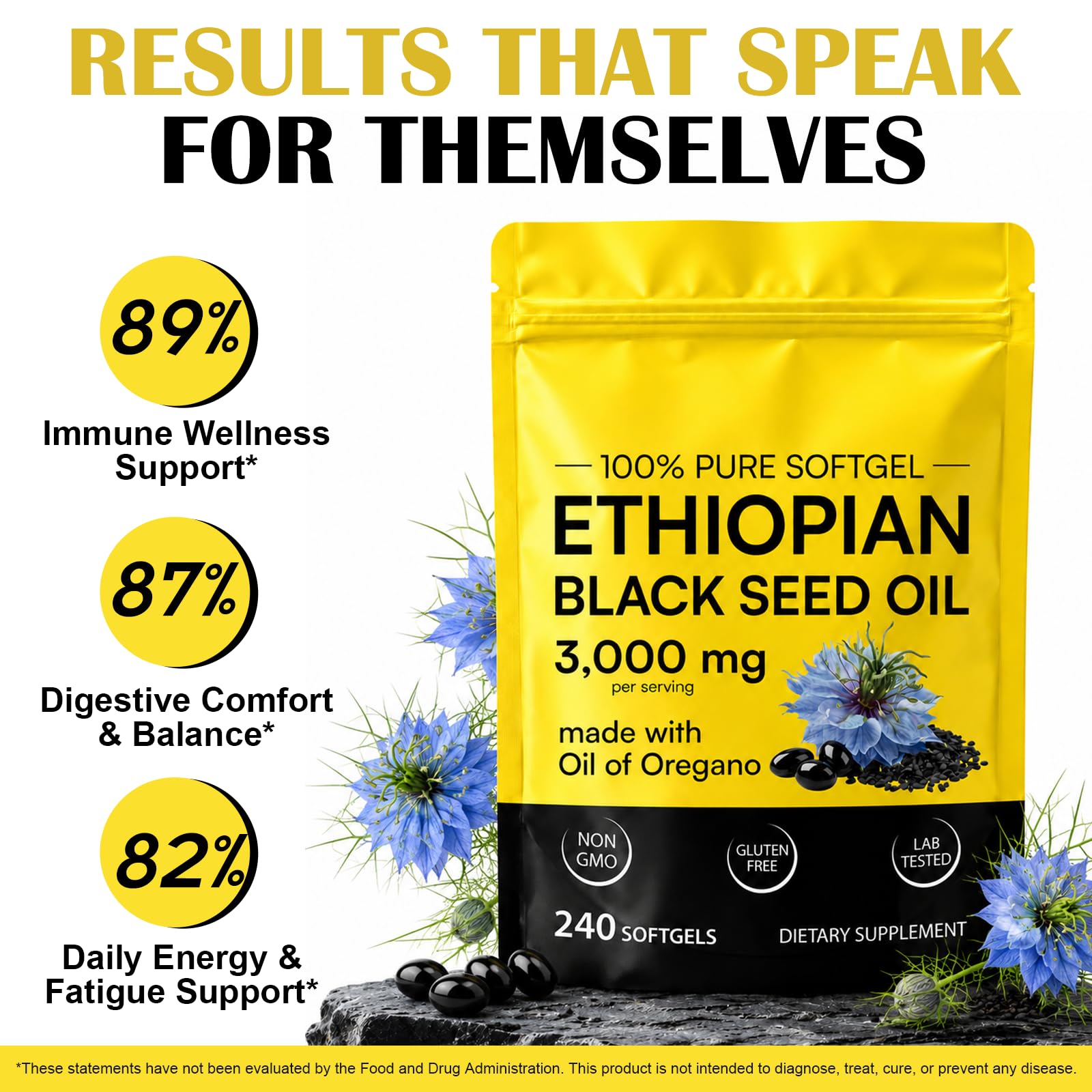 240 softgels of black seed oil