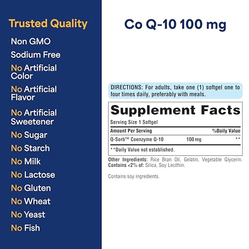 240 softgels of CoQ10 for daily use