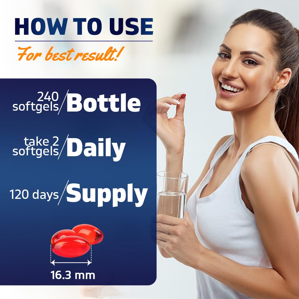 240 softgels of lutein supplement