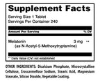 240 tablets melatonin for restful nights