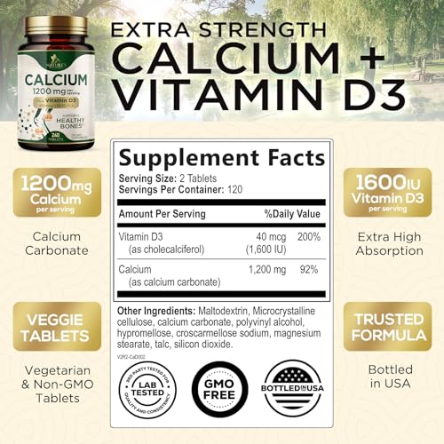 240 tablets of calcium for daily use