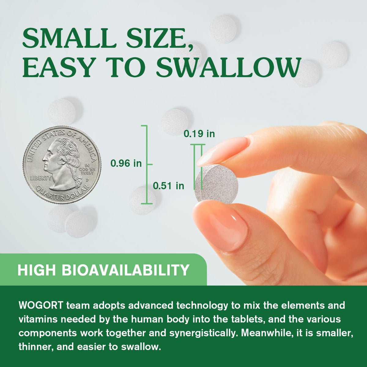 240 tablets of magnesium glycinate for daily use