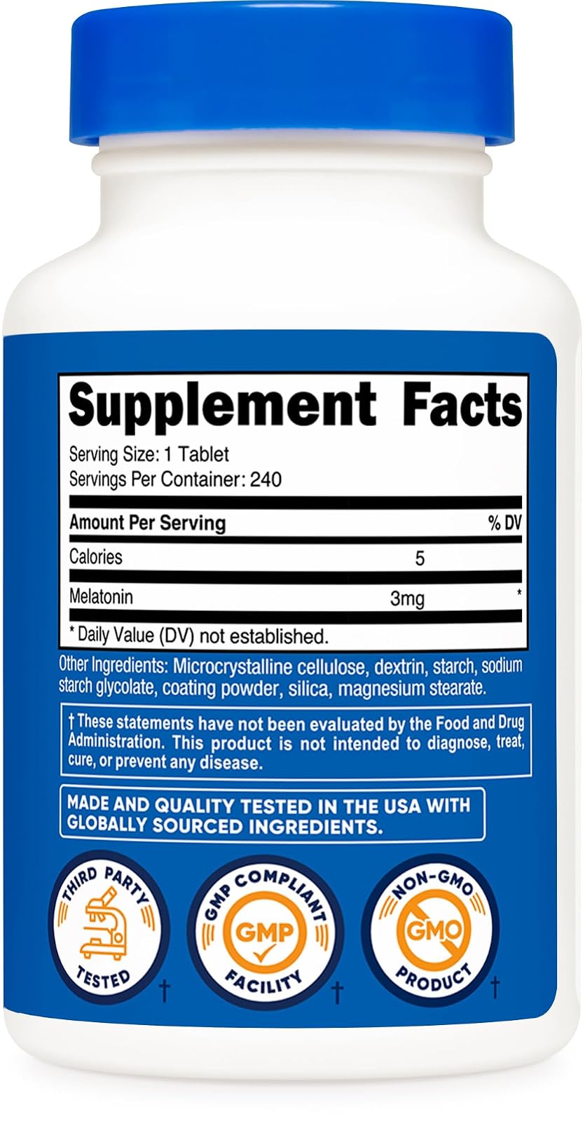 240 tablets of melatonin for convenience