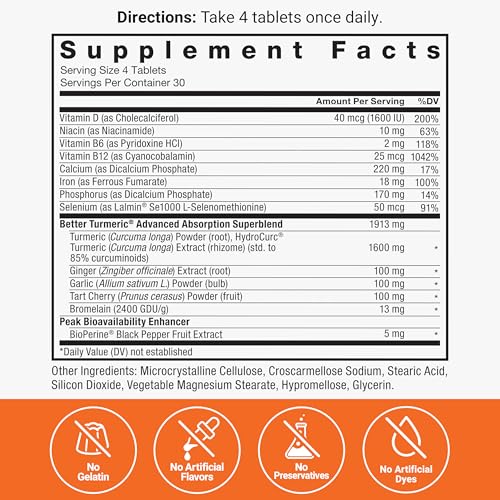 240 tablets turmeric joint relief