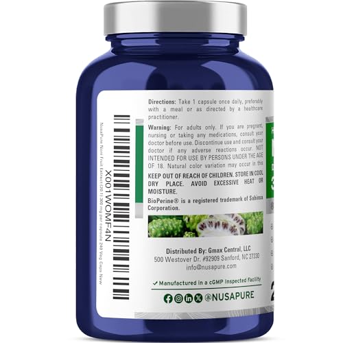 240 veggie capsules of noni