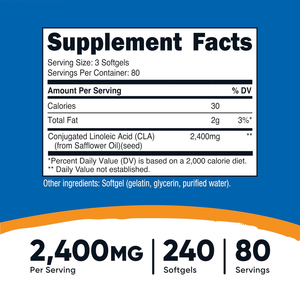 2400 mg CLA supplement for fitness