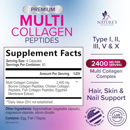 2400 mg collagen peptides supplement