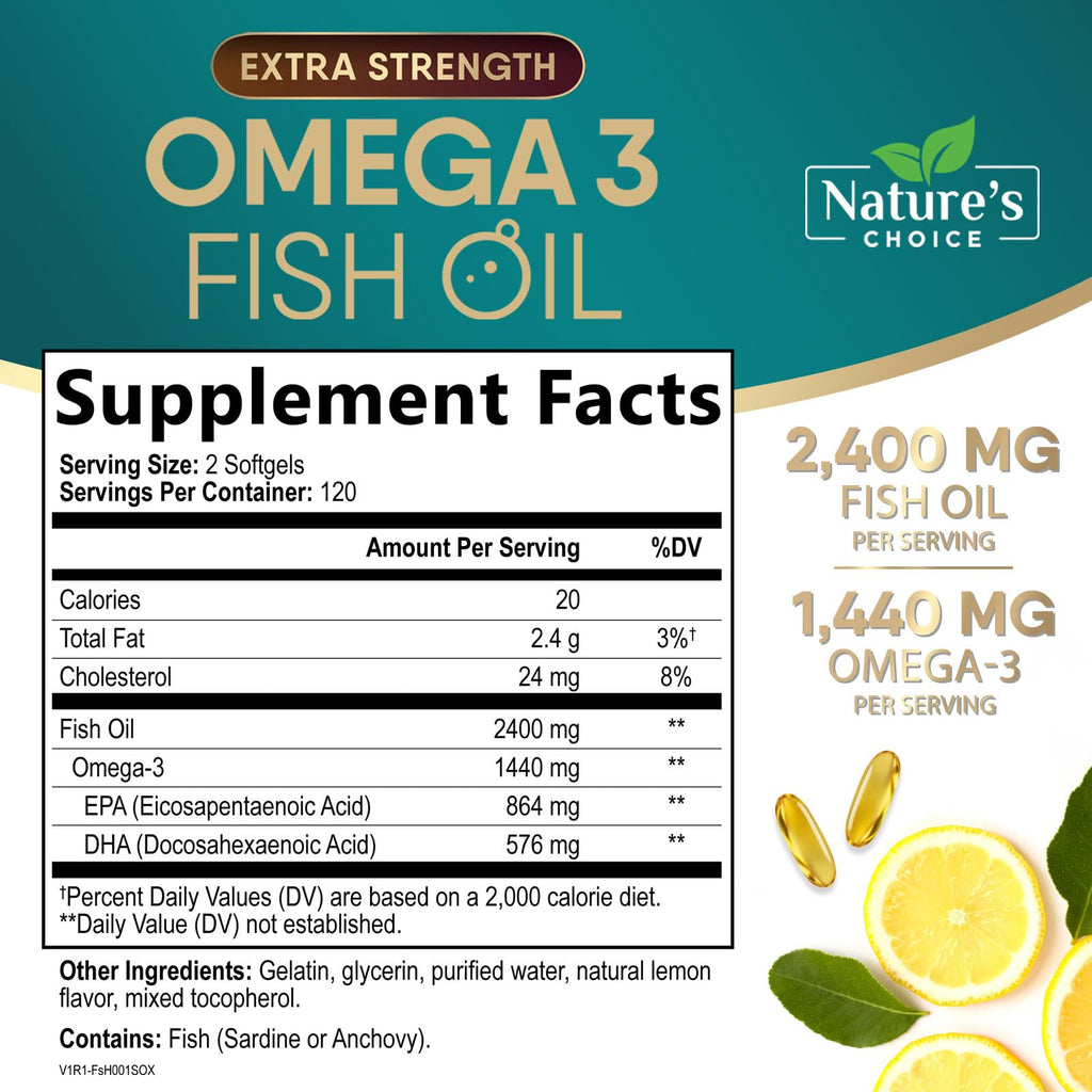 2400 mg fish oil for heart health