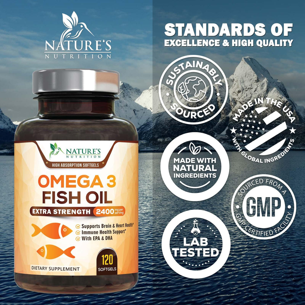 2400 mg fish oil softgels