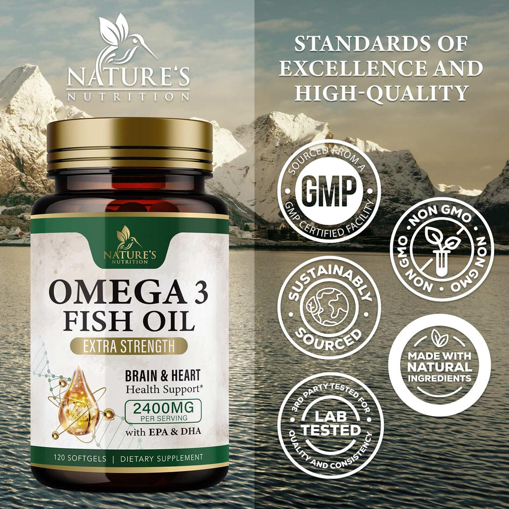 2400 mg fish oil softgels