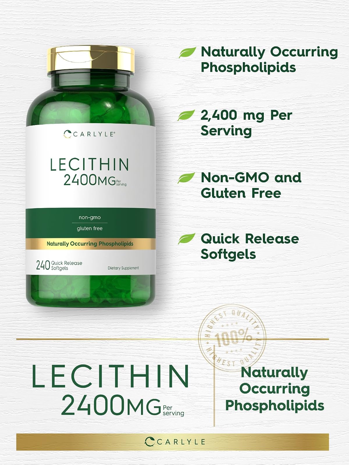 2400 mg lecithin for health