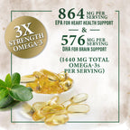 2400 mg Omega 3 for heart health