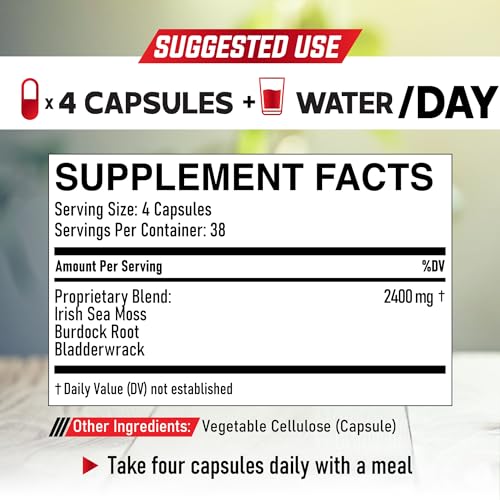 2400mg sea moss for digestive wellness