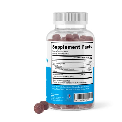 240ct cranberry gummies for daily support
