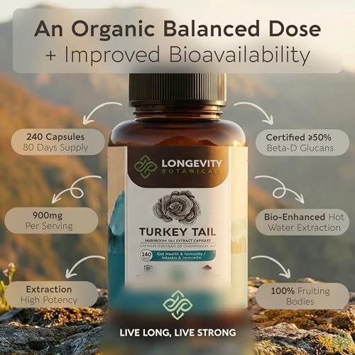 240ct turkey tail mushroom capsules
