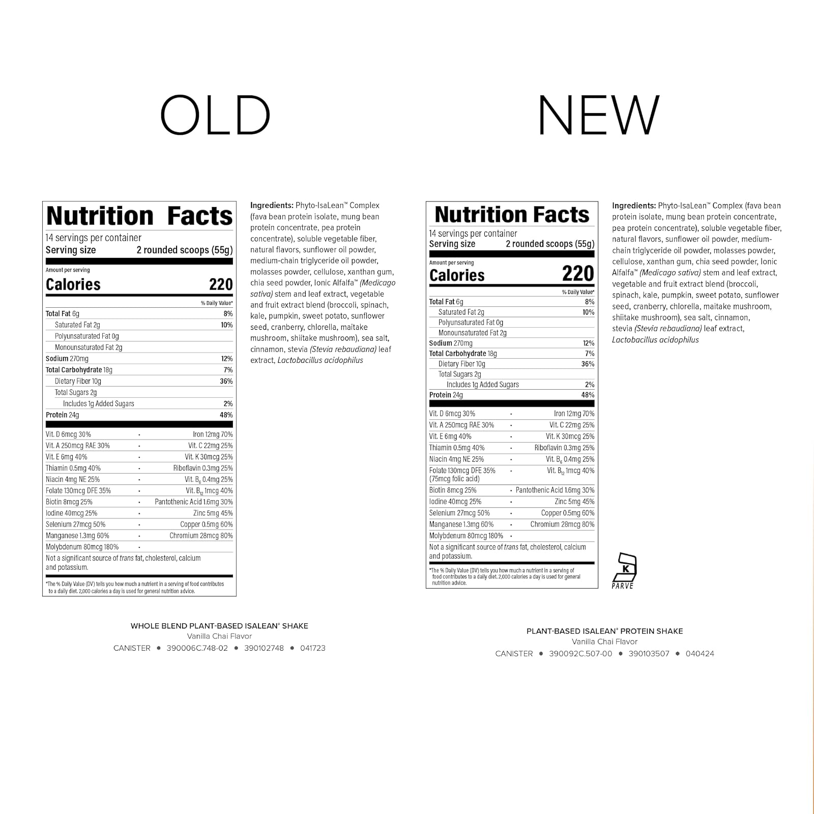 24g protein per serving Isagenix