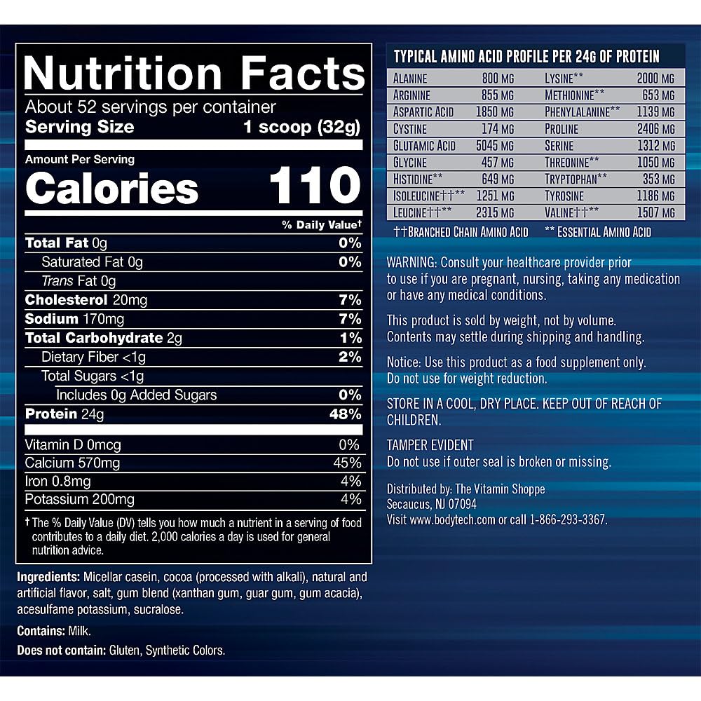 24g protein per serving micellar casein