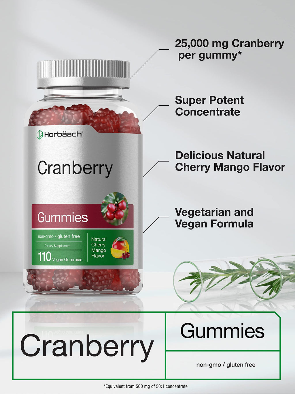 25,000mg cranberry gummies for immunity