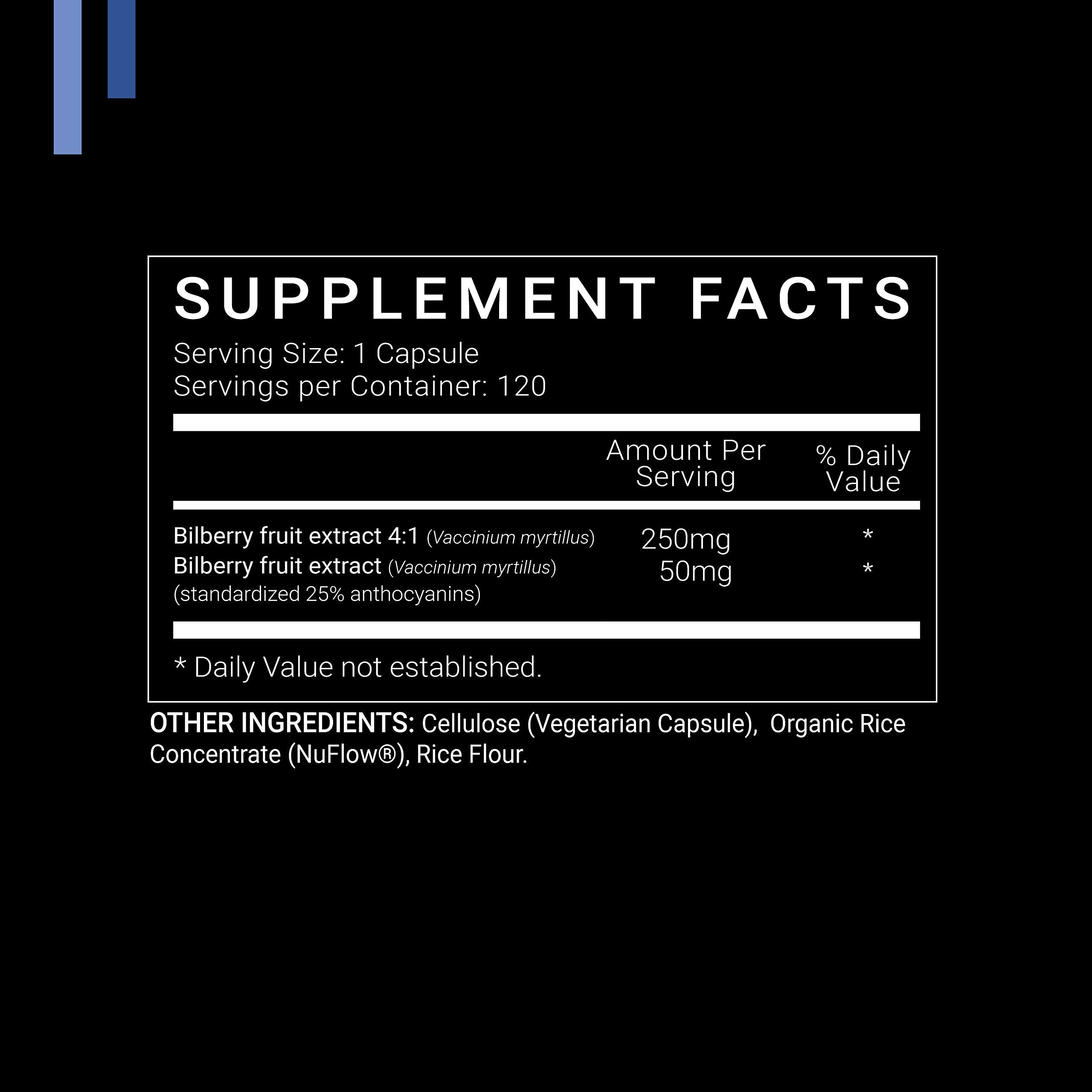 25% anthocyanins bilberry extract