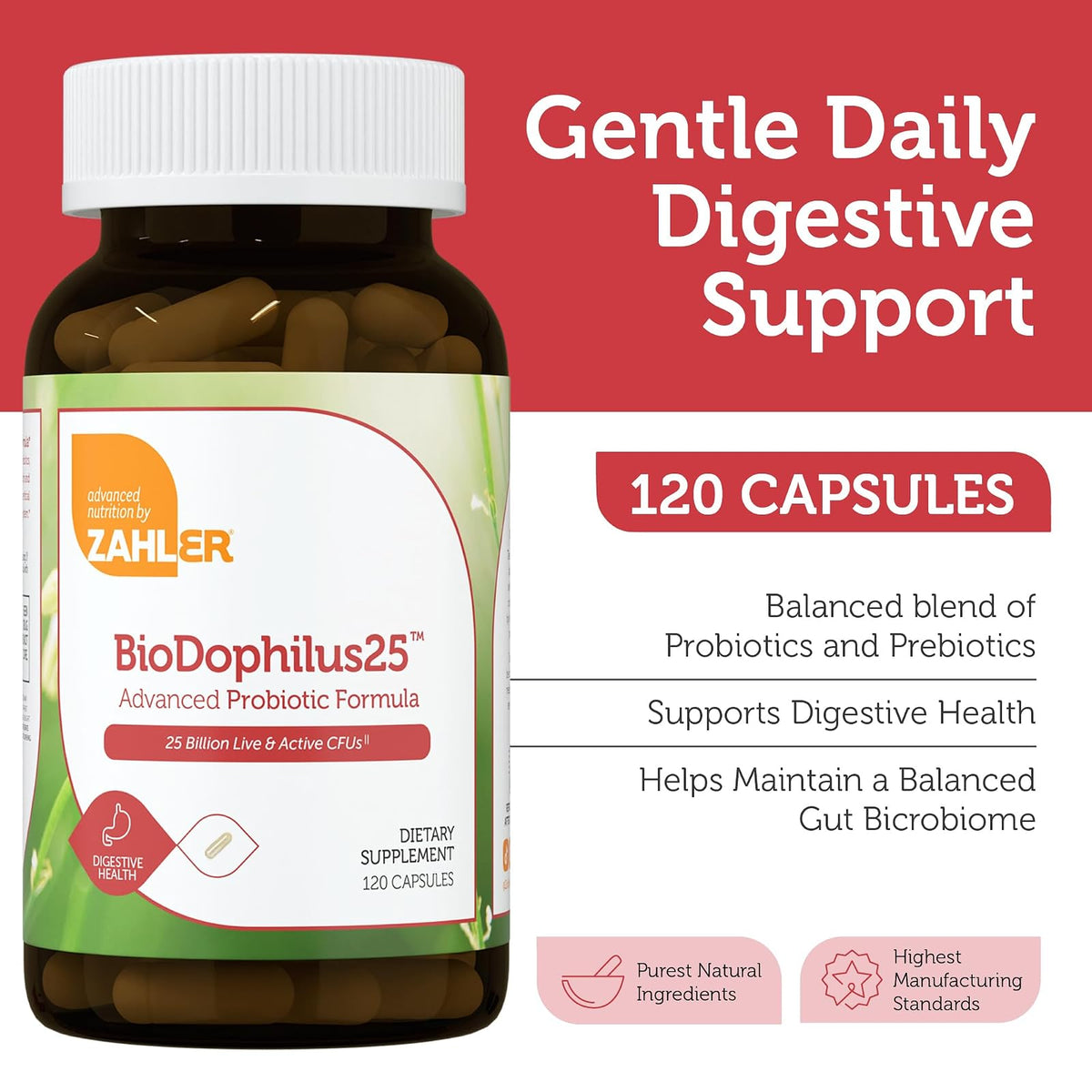 25 billion CFU digestive health support