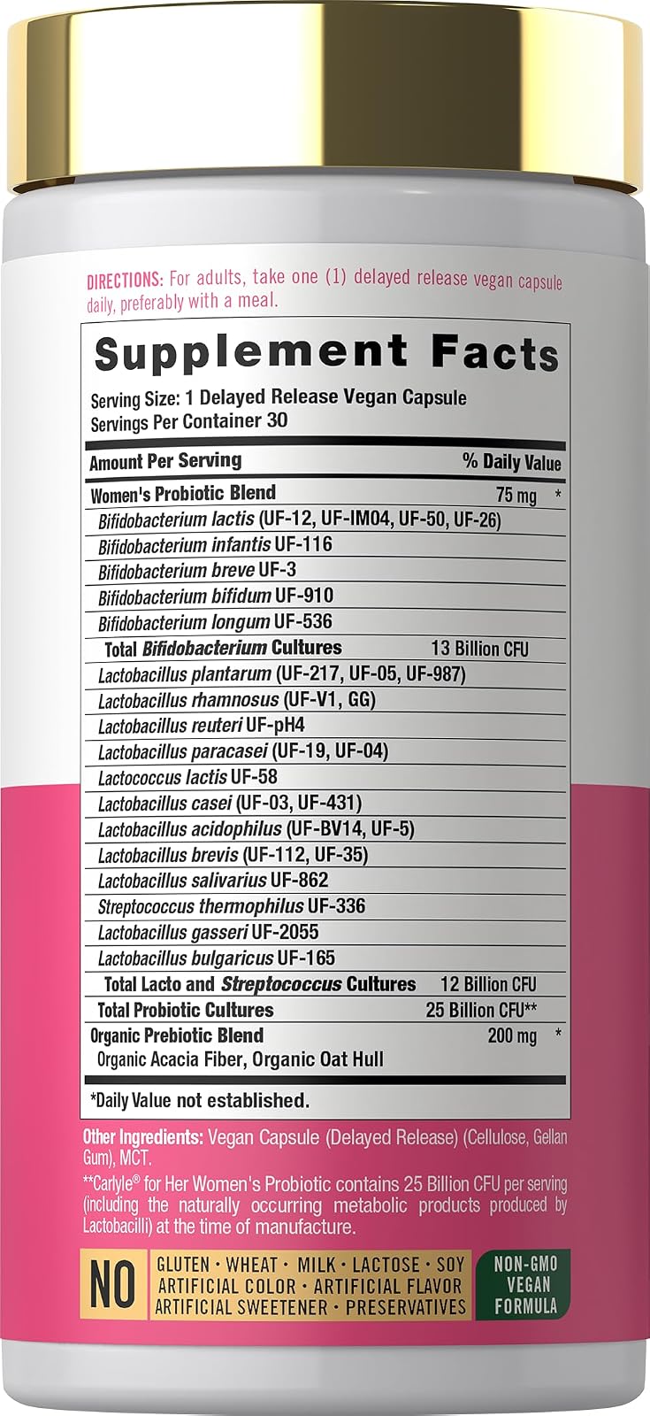 25 billion CFU digestive support