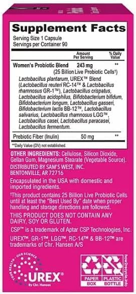 25 billion CFU probiotic support