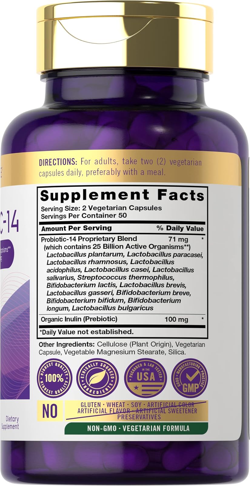 25 billion CFU probiotics for women
