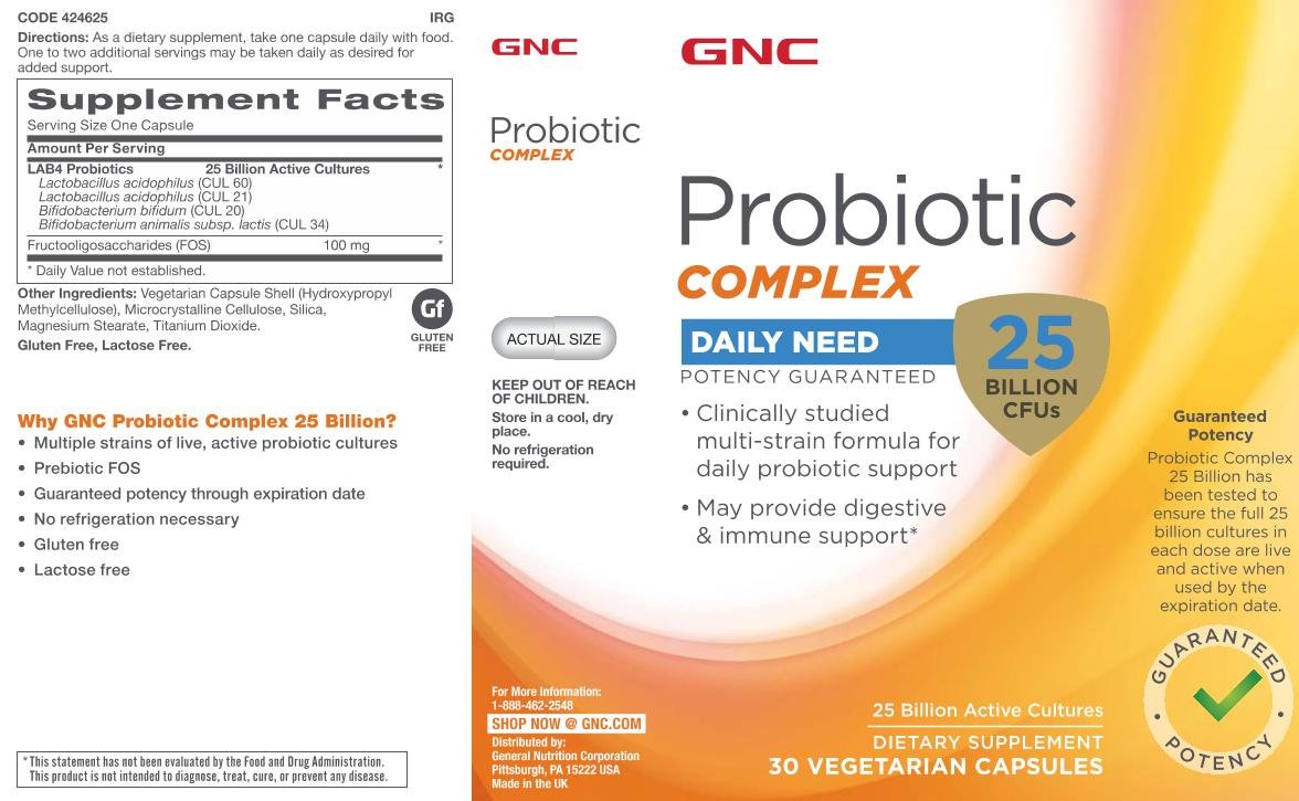 25 billion CFUs for gut balance