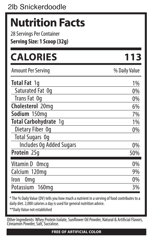 25 g protein per serving for optimal performance