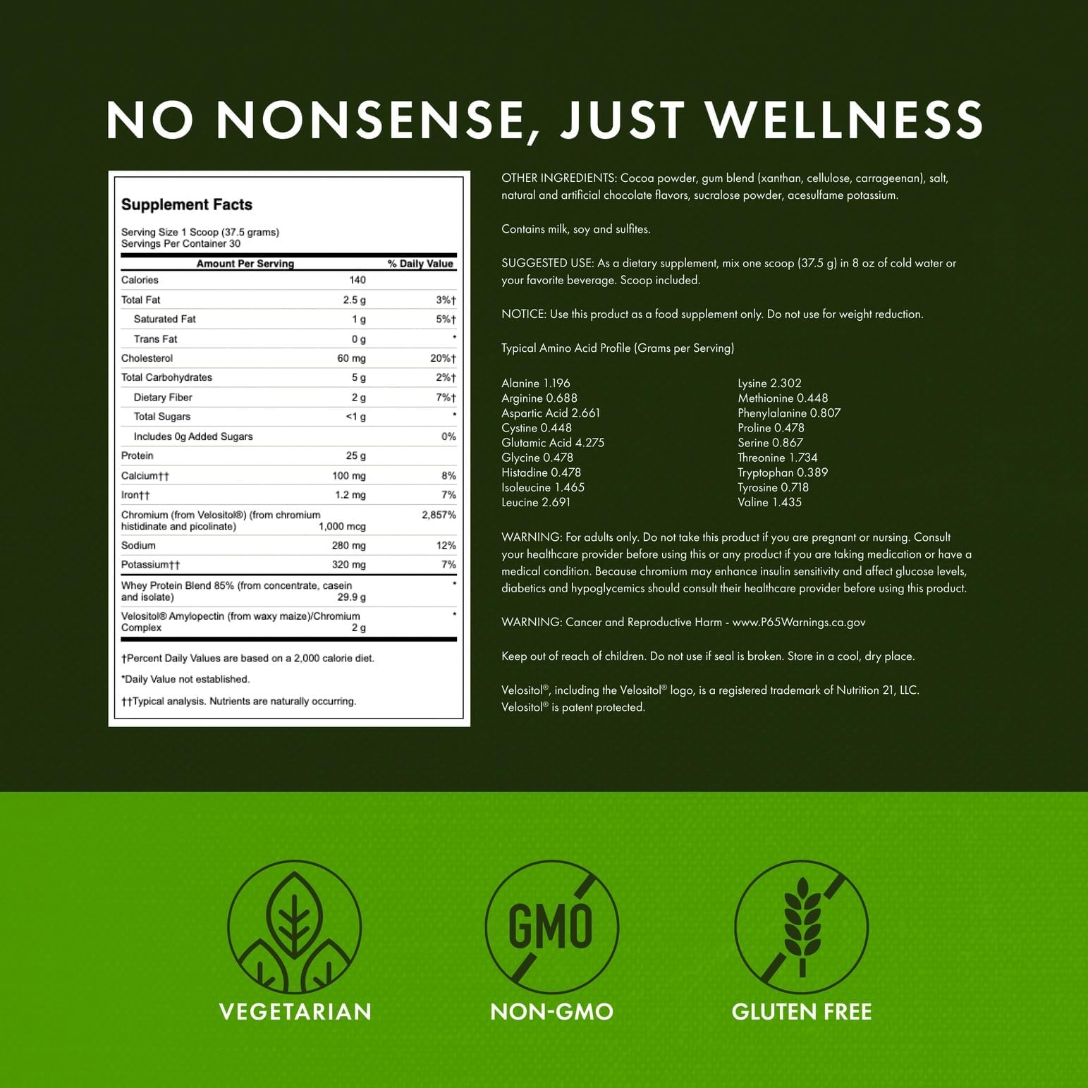 25 g protein per serving