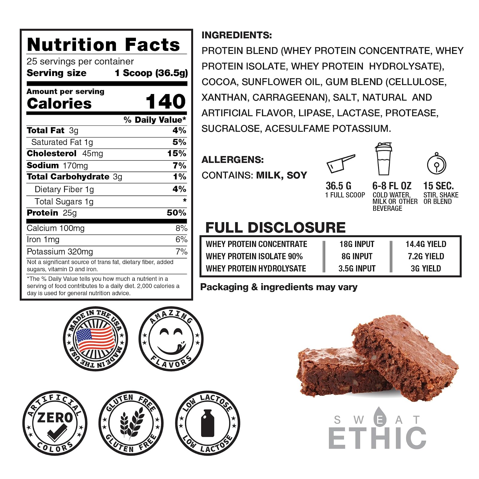 25 g protein per serving