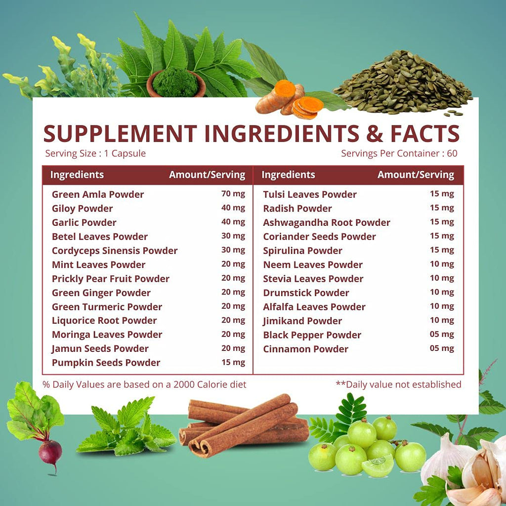 25+ ingredient health supplement