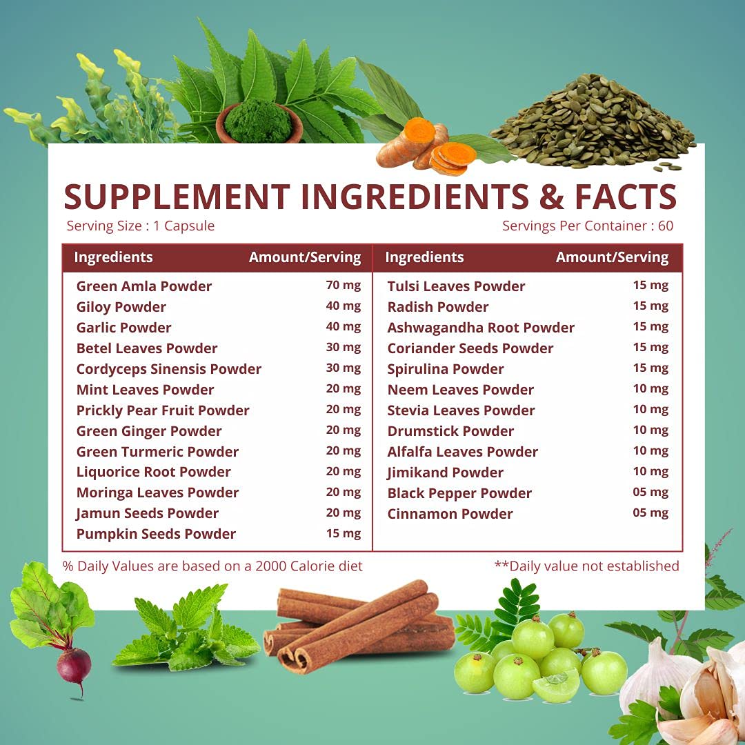 25+ ingredient health supplement
