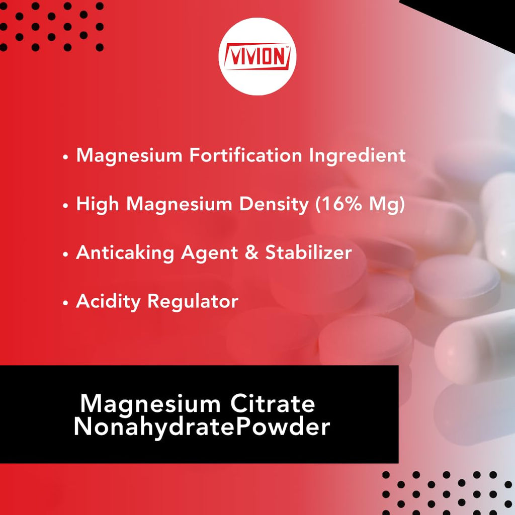 25 kg magnesium citrate excipient