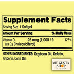 25 mcg Vitamin D for immunity