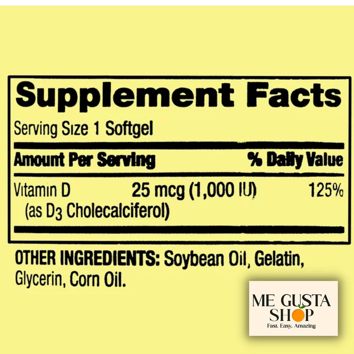 25 mcg Vitamin D for immunity