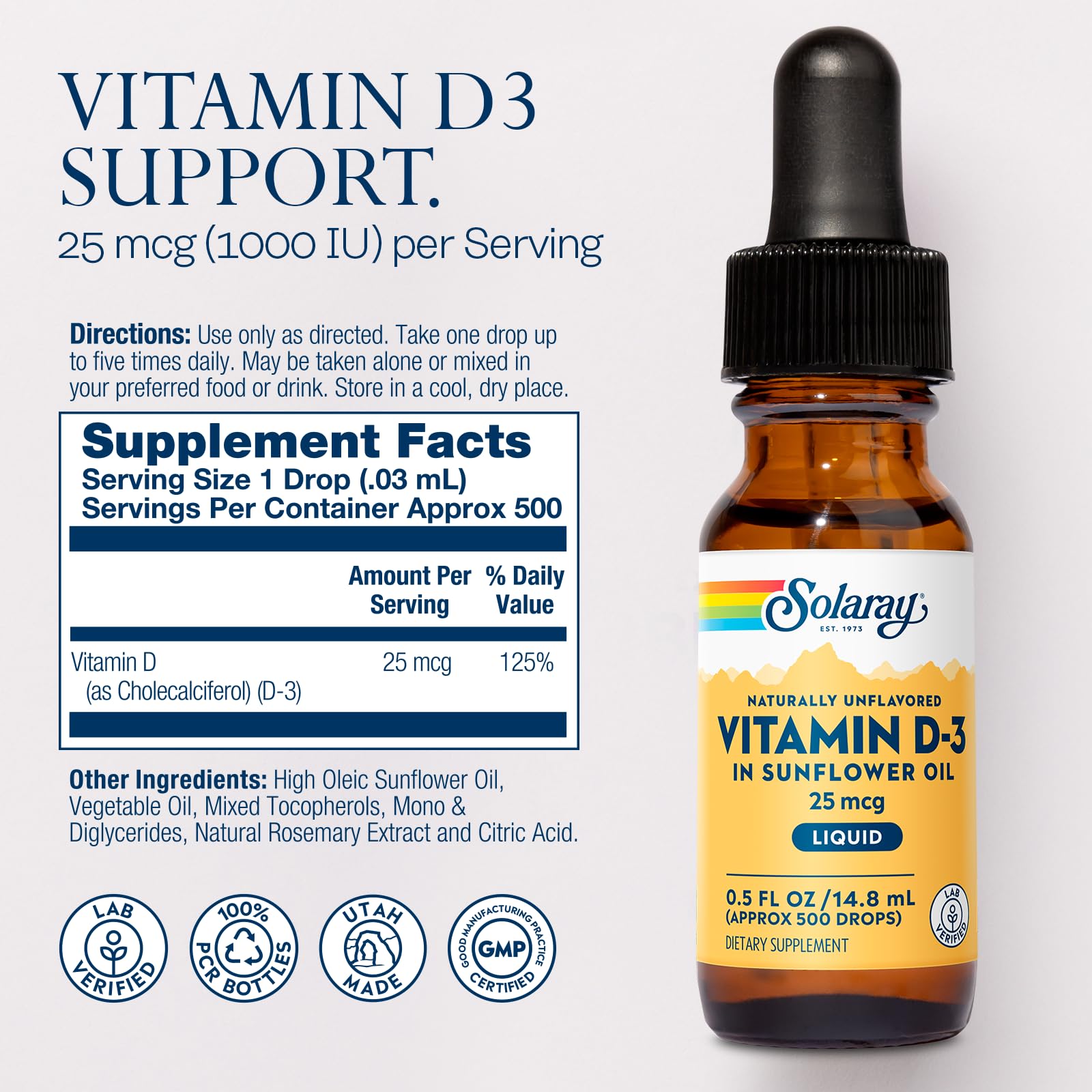 25 mcg vitamin D supplement