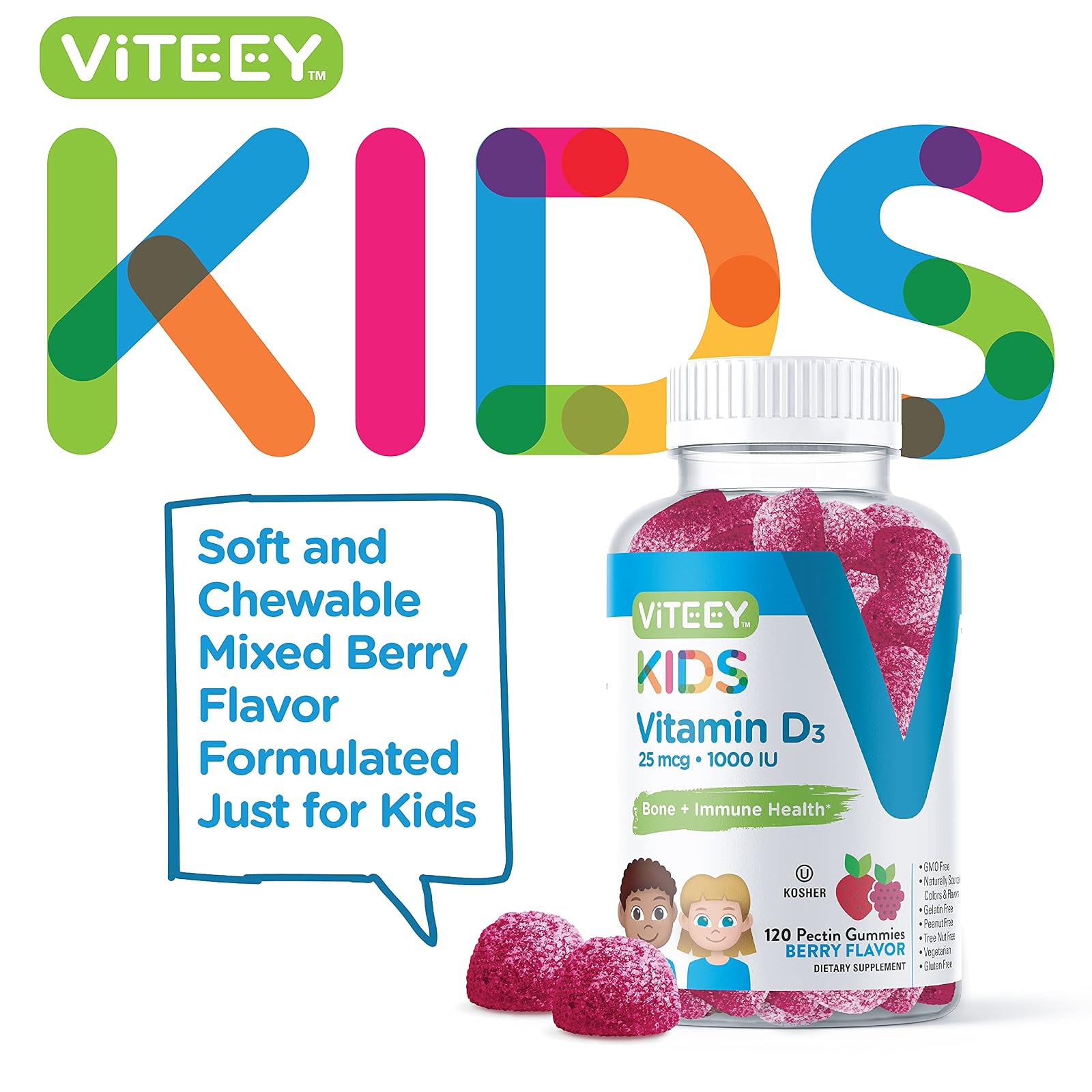 25 mcg vitamin D3 gummy supplements