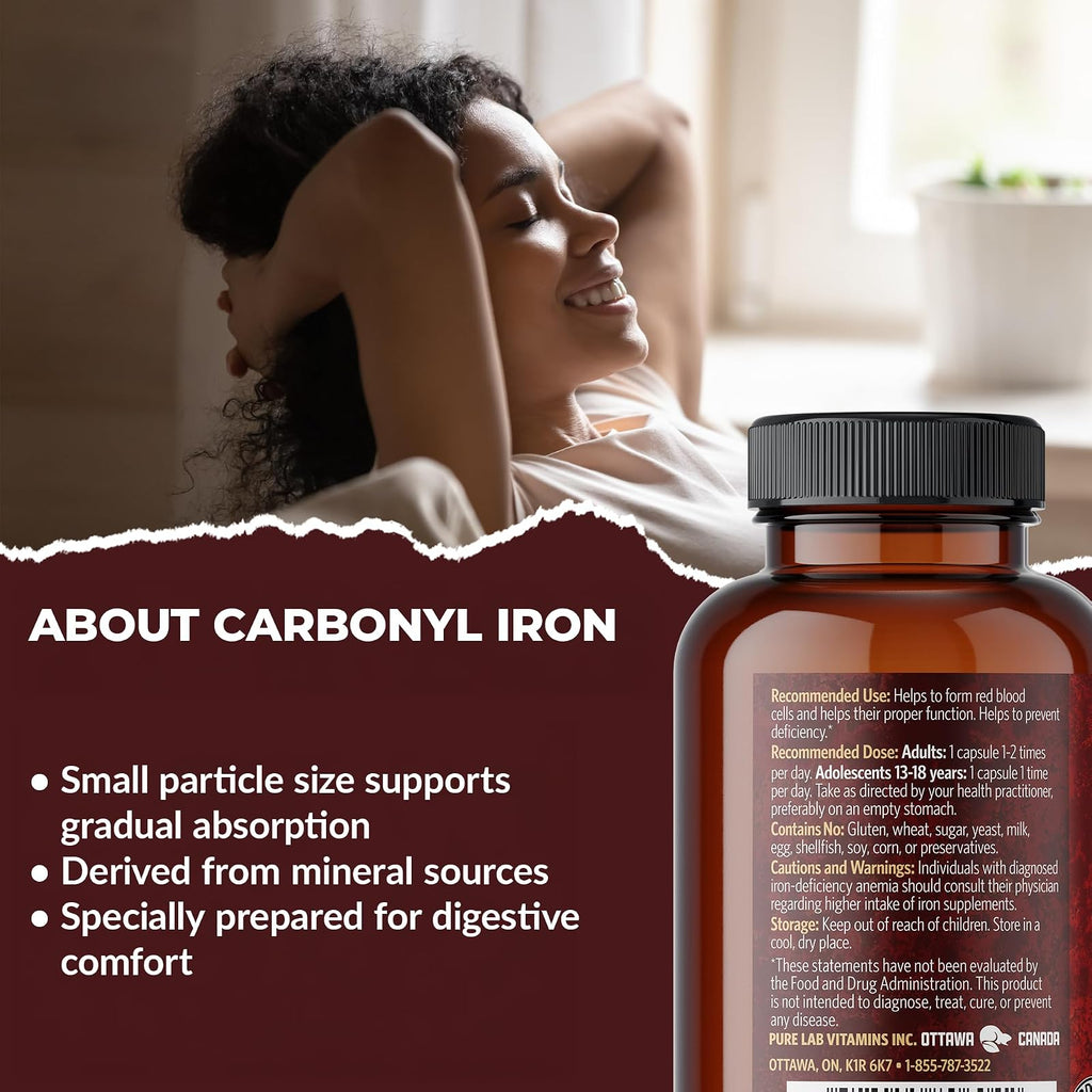 25 mg carbonyl iron for women