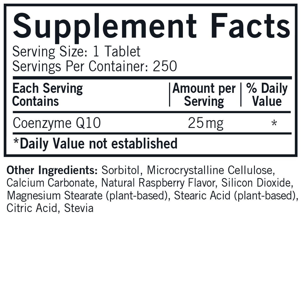 25 mg CoQ10 supplement for children