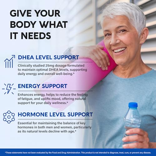25 mg DHEA capsules for energy boost