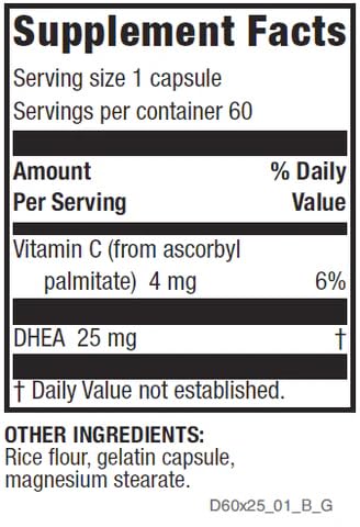 25 mg DHEA supplement for women