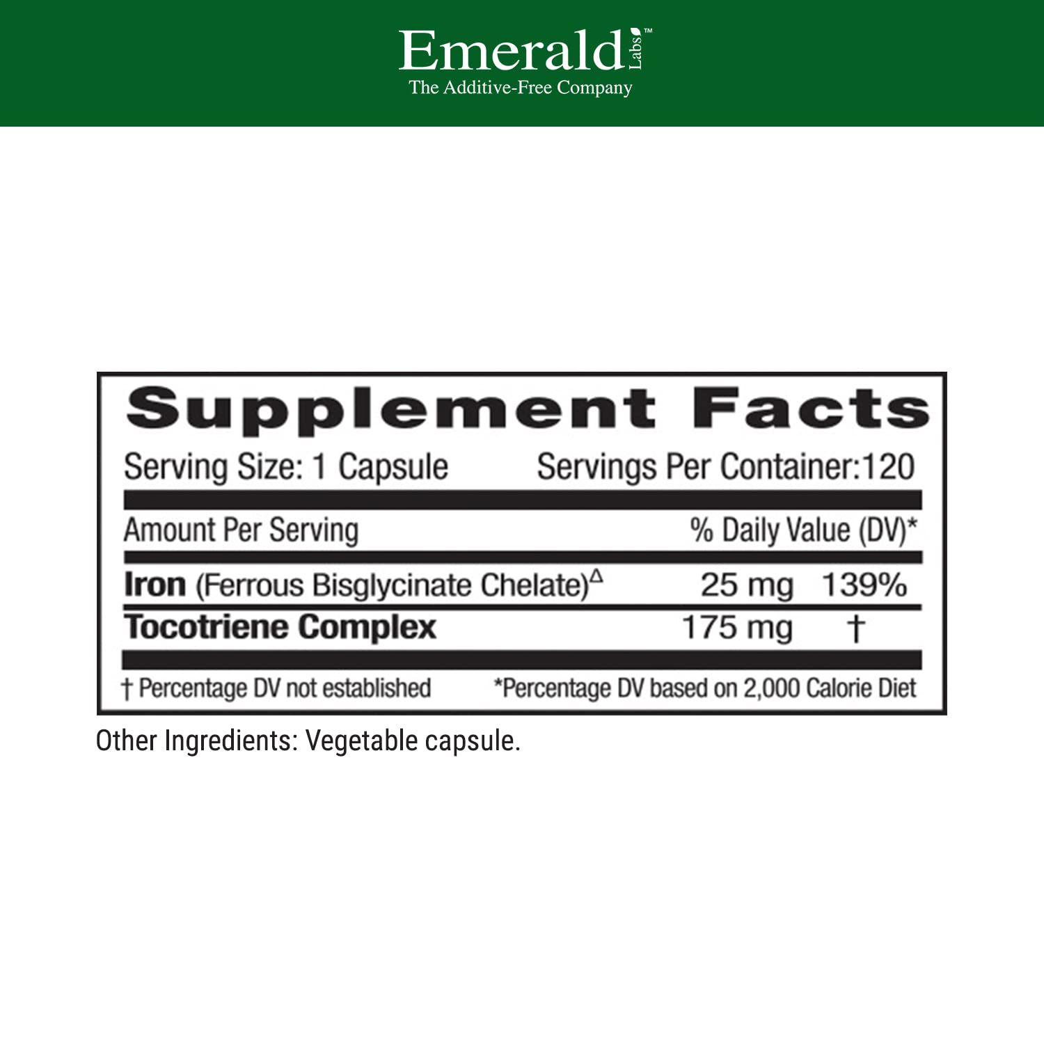 25 mg iron bisglycinate capsules