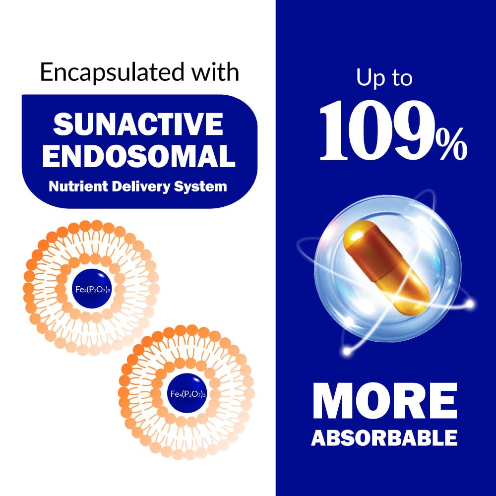 25 mg iron bisglycinate for better absorption
