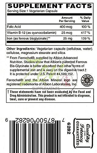 25 mg iron capsules for absorption