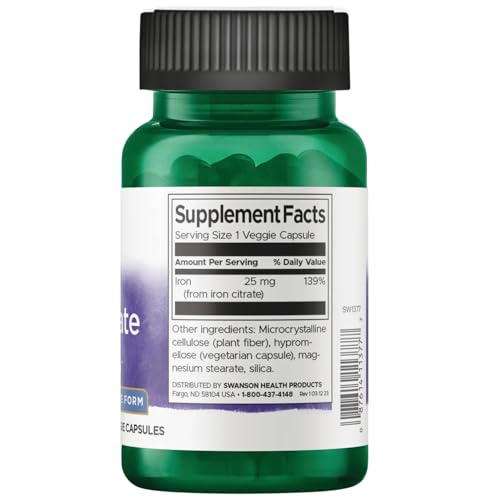 25 mg iron capsules for daily health