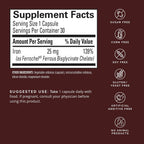 25 mg Iron capsules for health